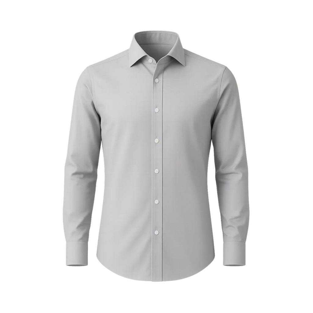 Men's Light Gray Dress Shirt