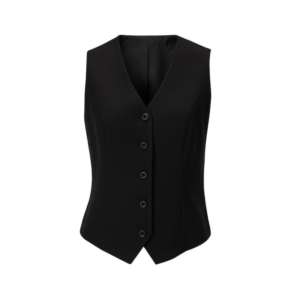Black Formal Tailored Vest